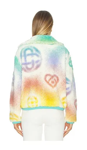 Casablanca Monogram Fleece Zip-up Jacket - Multi