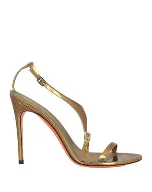 Santoni Metallic Sandals For Women