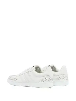 Bally Retro Crest Studded Leather Sneakers