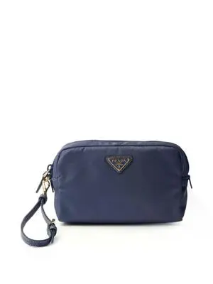 Prada Small Re-nylon Pouch - Blue