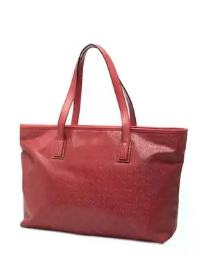 Gucci Medium Gg Imprime Tote Bag - Red