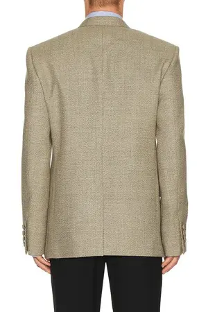 Valentino Garavani Formal Double Breasted Blazer In Beige