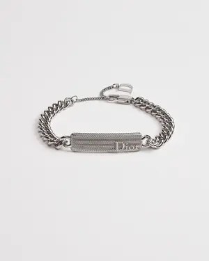 Dior Guilloché Chain Link Bracelet