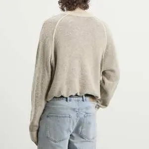 REPRESENT Lightweight Alpaca Knit Jumper - Latte