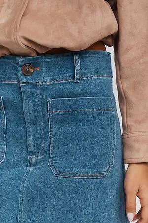 Maeve Colette Denim Skirt - Medium Denim