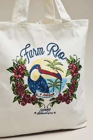 Farm Rio Graphic Cotton Tote Bag