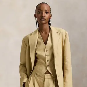Ralph Lauren Single-breasted Hemp Blazer - Dune Tan