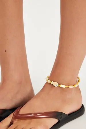 ARIANA OST Semiprecious Stone Anklet - Yellow/yellow