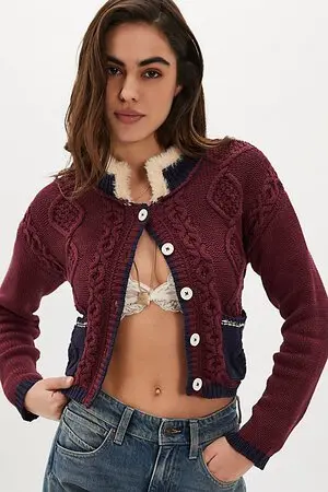 MUTMA Oxfo Cable Knit Cardigan