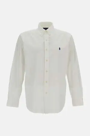 Polo Ralph Lauren Shirt In Twill - White