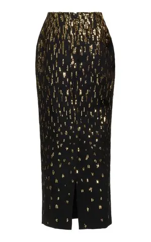 Elie Saab Sequined Midi Skirt