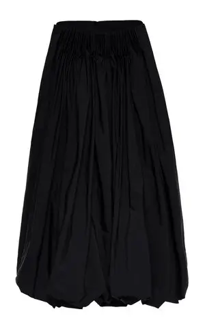 Magda Butrym Voluminous Pleated Maxi Skirt - Black