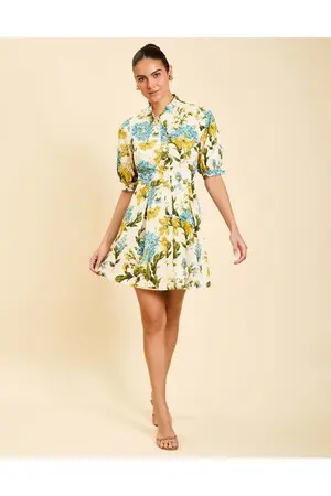 Women's Mandarin Collar Mini Dresses