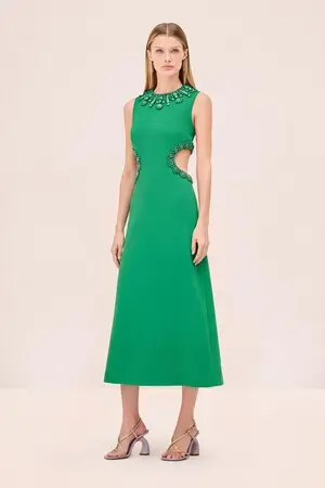 Alexis Leda Midi Dress - Green