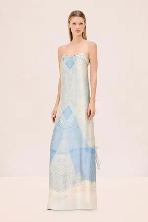ALEXIS Strapless Maxi Dress