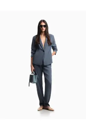 Emporio Armani Washed Modal Twill Trousers