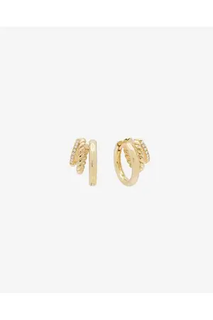 Splendid Shashi Charlee Triple Huggie Earring - Gold