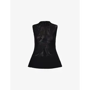 Alaïa Ruffled-hem Sleeveless Top