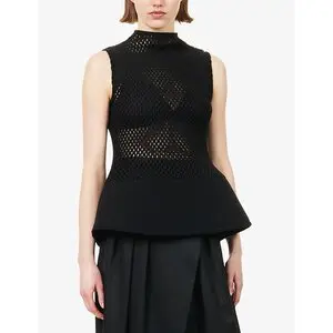Alaïa Ruffled-hem Sleeveless Top