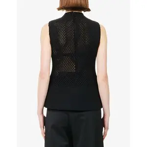 Alaïa Ruffled-hem Sleeveless Top