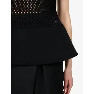 Alaïa Ruffled-hem Sleeveless Top