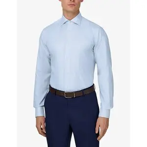Boggi Milano Slim-fit Striped Cotton-twill Shirt