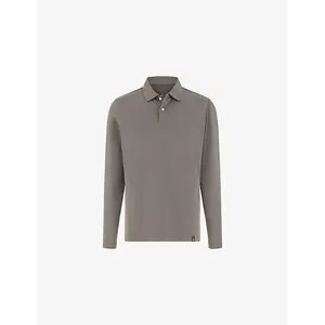 Boggi Milano High-performance S-cafè® Yarn Cotton Piqué Polo Shirt - Mud