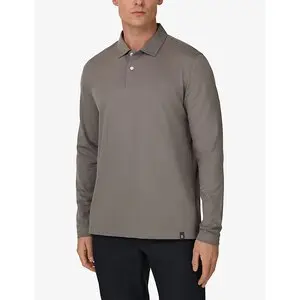 Boggi Milano High-performance S-cafè® Yarn Cotton Piqué Polo Shirt - Mud