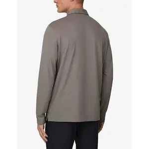 Boggi Milano High-performance S-cafè® Yarn Cotton Piqué Polo Shirt - Mud