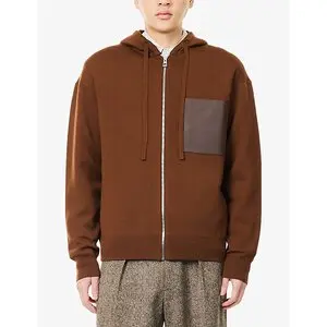 Loewe Leather Patch-pocket Wool Hoody