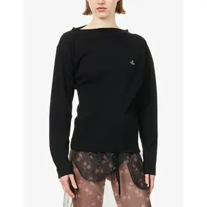 VIVIENNE WESTWOOD Hebo Long-sleeved Stretch-cotton Top