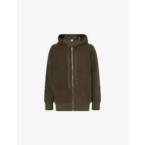 Loewe Embroidered-emblem Zip-up Wool Hoody