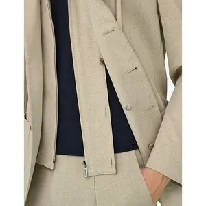 Boggi Milano Madison Removable-hood Stretch-jersey Jacket - Beige