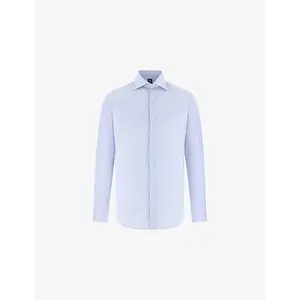 Boggi Milano Slim-fit Cotton-twill Shirt