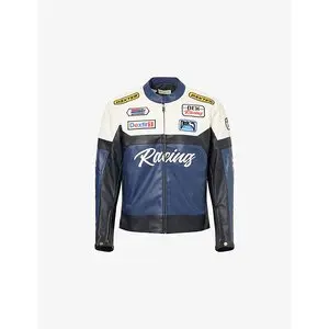 DUKE + DEXTER Dr. Moto Racing Faux Leather Jacket