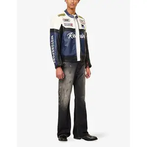 DUKE + DEXTER Dr. Moto Racing Faux Leather Jacket