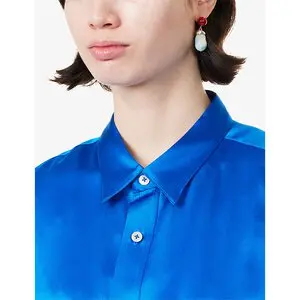 ZANKOV Long-sleeved Silk Shirt