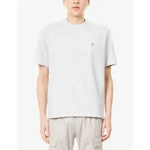 Stone Island Reflective Brand-patch Cotton T-shirt