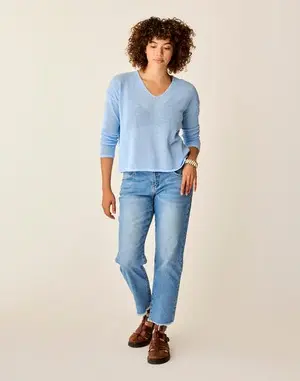 Carve Designs Austin Crop Jean - Blue Tide