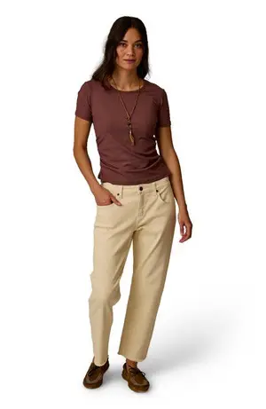 Carve Designs Austin Crop Jeans - Ecru