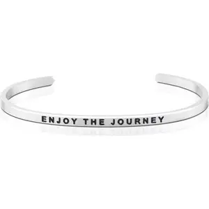 MANTRA Enjoy The Journey Bracelet - Silver
