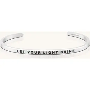 MANTRA Let Your Light Shine Bracelet - Silver