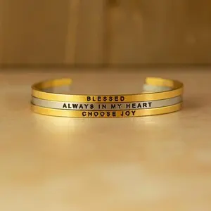 MANTRA Always In My Heart Cuff Bracelet