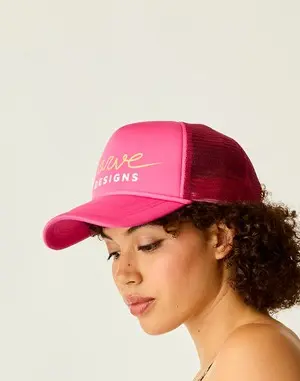 Carve Designs Trucker Cap - Hot Pink