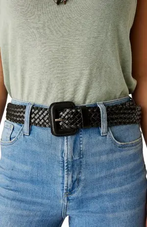 Carve Designs Woven Leather Belt