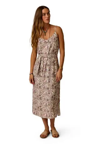Carve Designs Macy Midi Dress - Ecru Isla