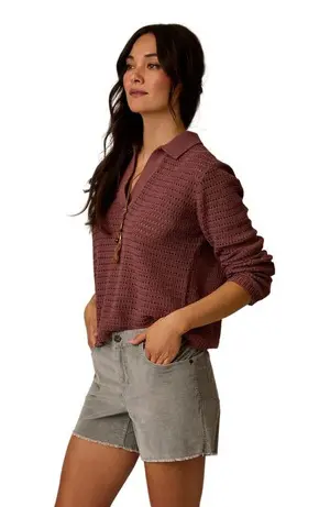 Carve Designs Morgan Polo Sweater - Coco