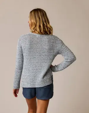 Carve Designs Clarissa Marled Sweater - Captain