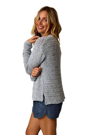 Carve Designs Clarissa Marled Sweater - Captain