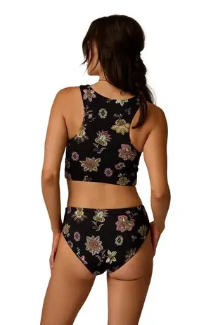 Carve Designs Pipa Reversible Bikini Bottom - Solstice/black